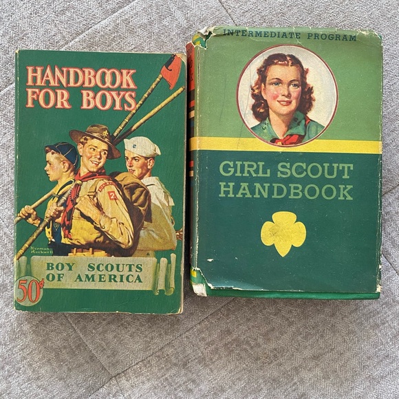 Girl/Boy Scout | Accents | Boy Scout Girl Scout Books Vintage | Poshmark